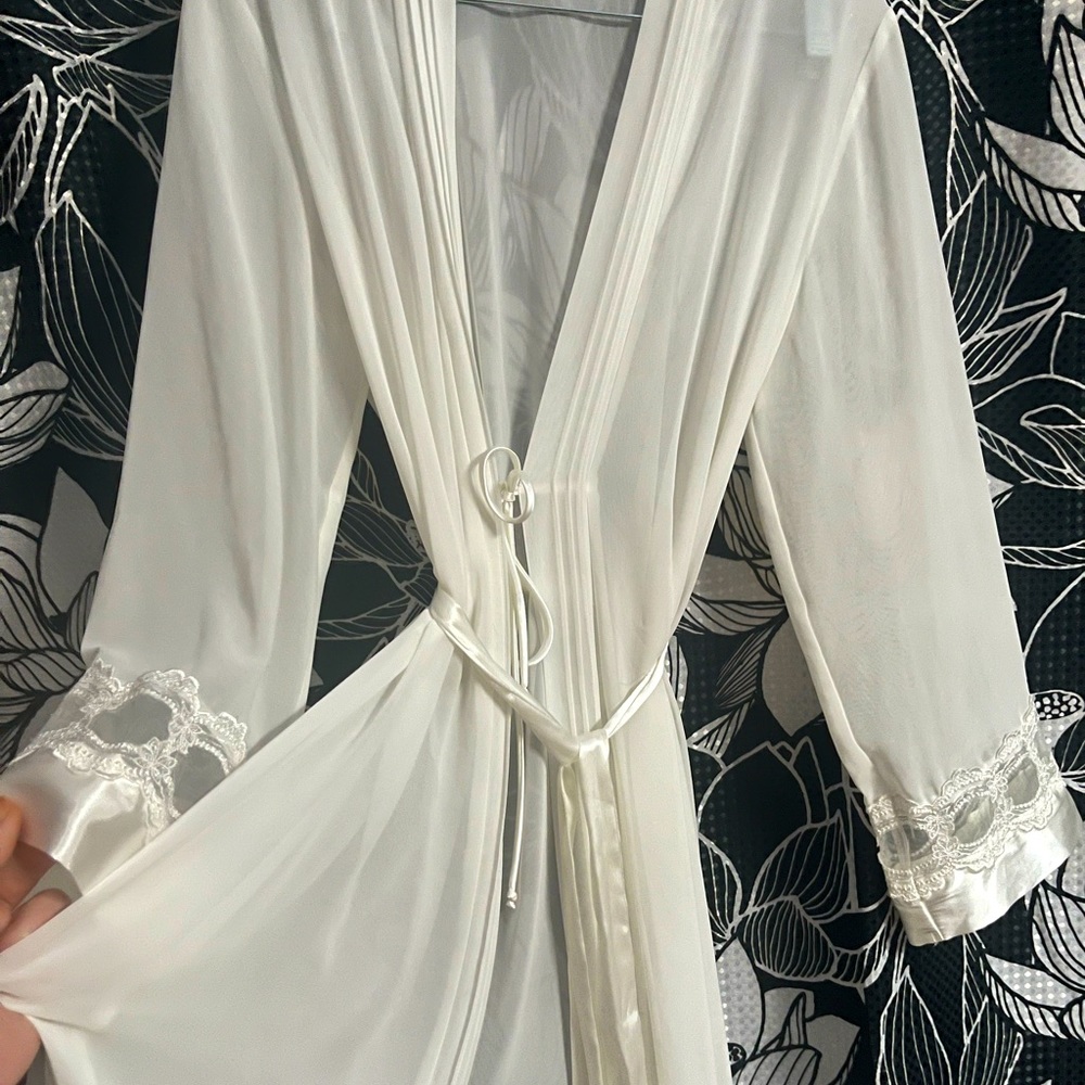 Vintage Linea Donatella Silk Robe - Gem